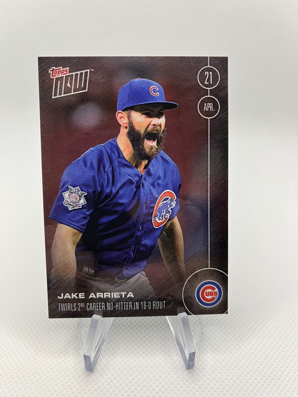 Jake Arrieta Chicago Cubs Topps Now #30 April 21 2016 Baseball Card | eBay
