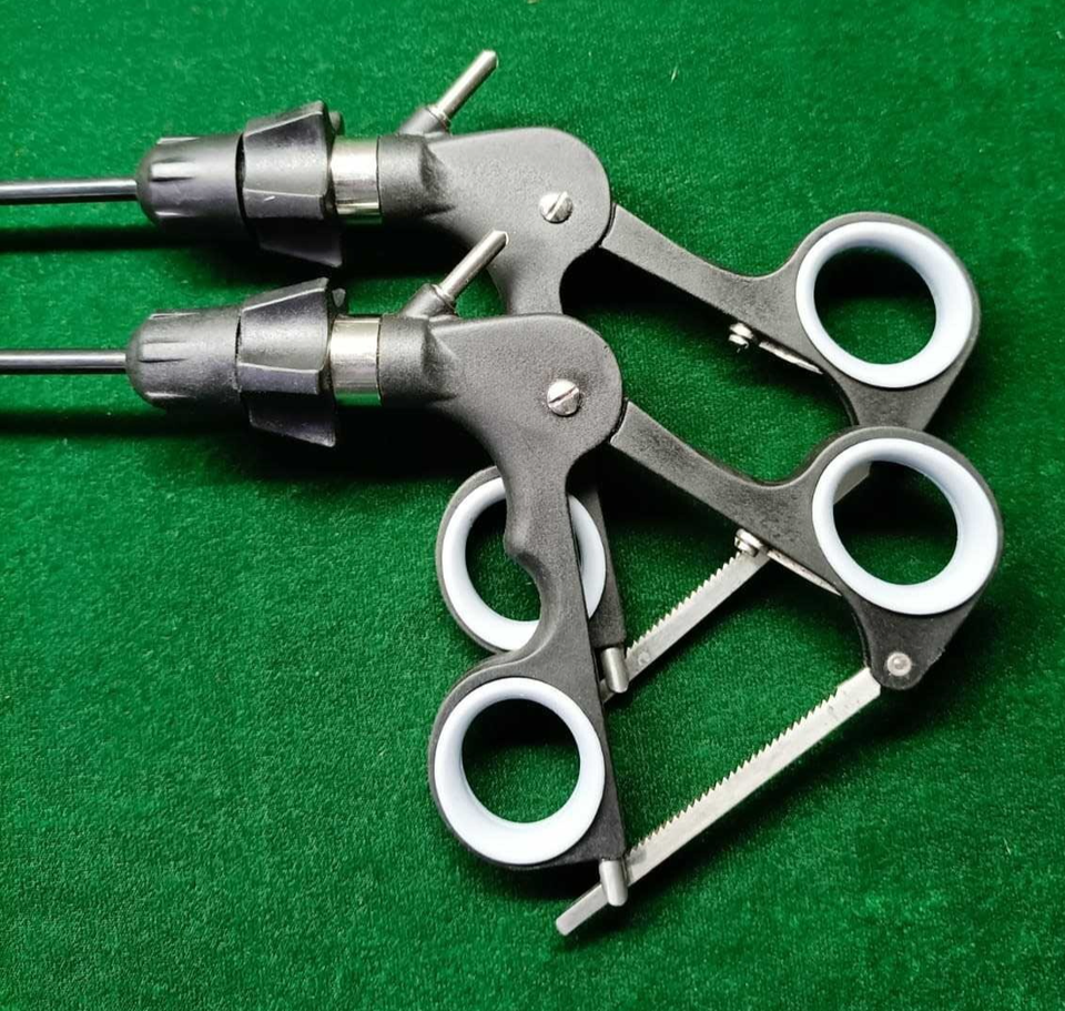 2pc Laparoscopic Fenestrated & 2x4 Toothed Grasper 5mm Reusable ...