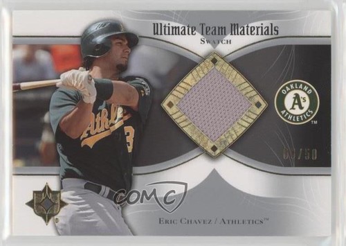 2007 Ultimate Collection Team Materials Swatch /50 Eric Chavez #UTM-EC2 ...