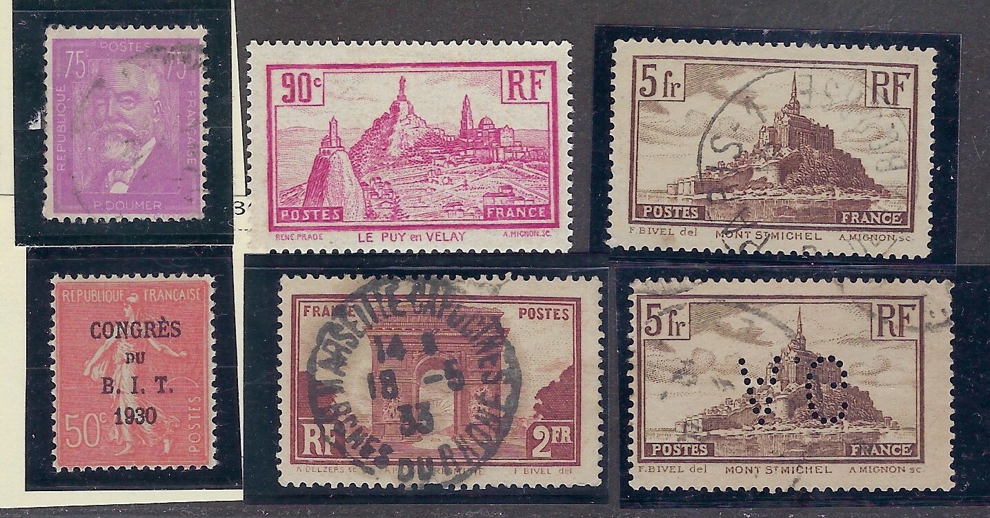 FRANCE 6 MINT AND USED FROM THE 1930'S CV$12+ (FR12)* | eBay