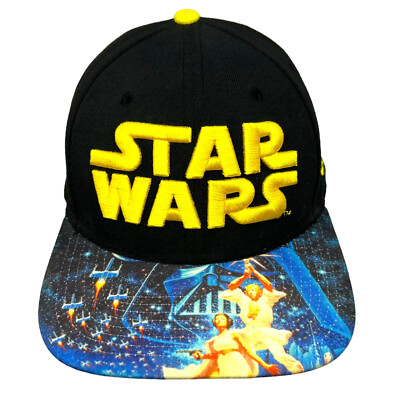Star Wars Hat Cap Snap Back Black Yellow New Era Luke Skywalker A New ...