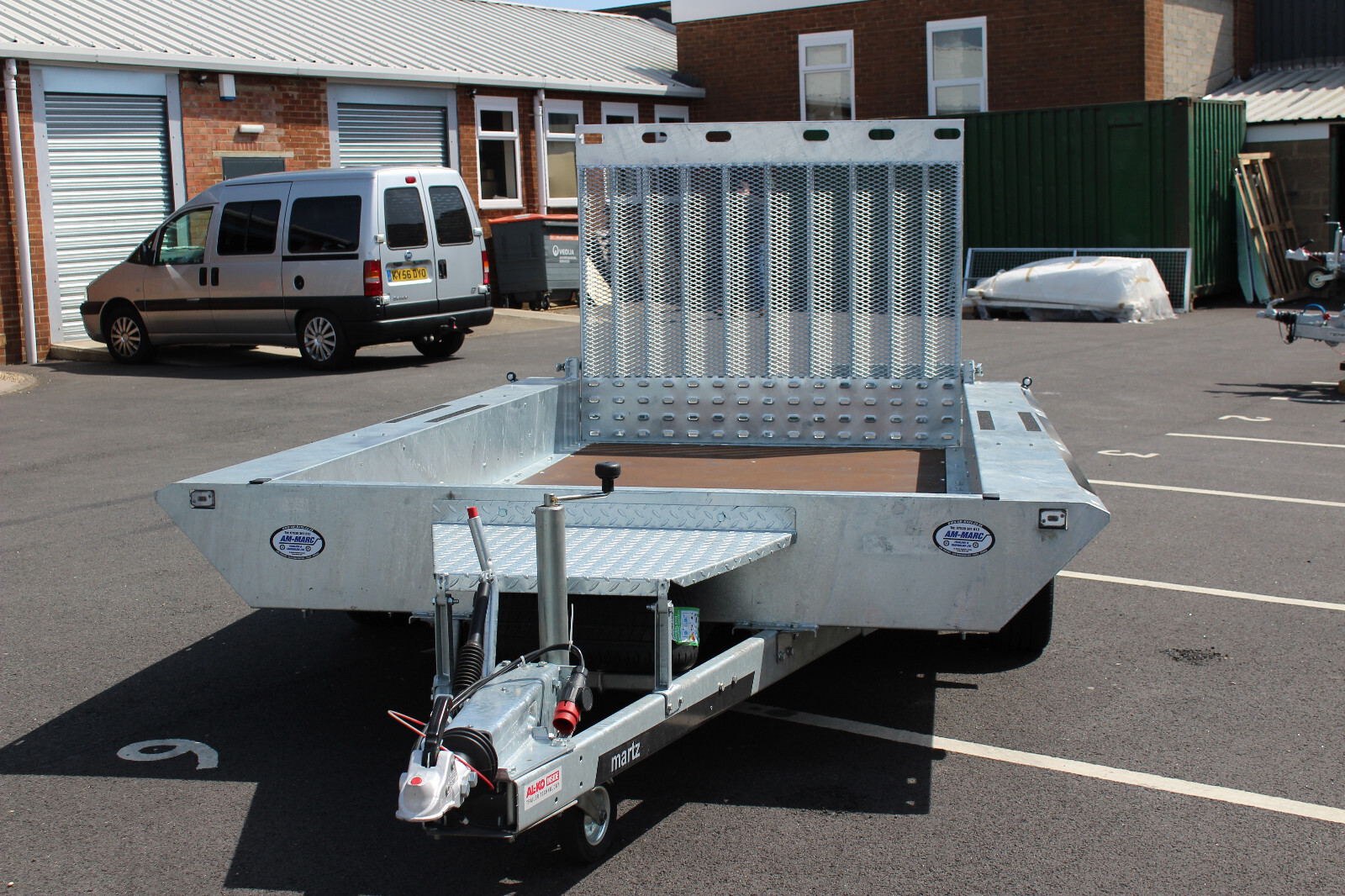 New Car Trailer Mini Digger Plant Excavator Dumper Loading Ramp 3500kg ...