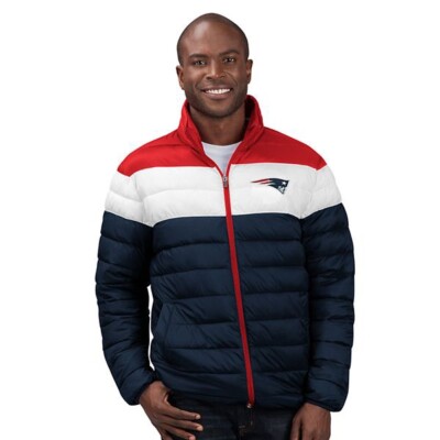 New England Patriots NFL Quilted Puffer Jacket Mens Large | eBay