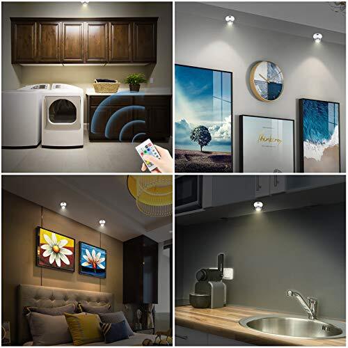Wireless LED Spotlights Remote Battery Operated Accent Display Picture ...