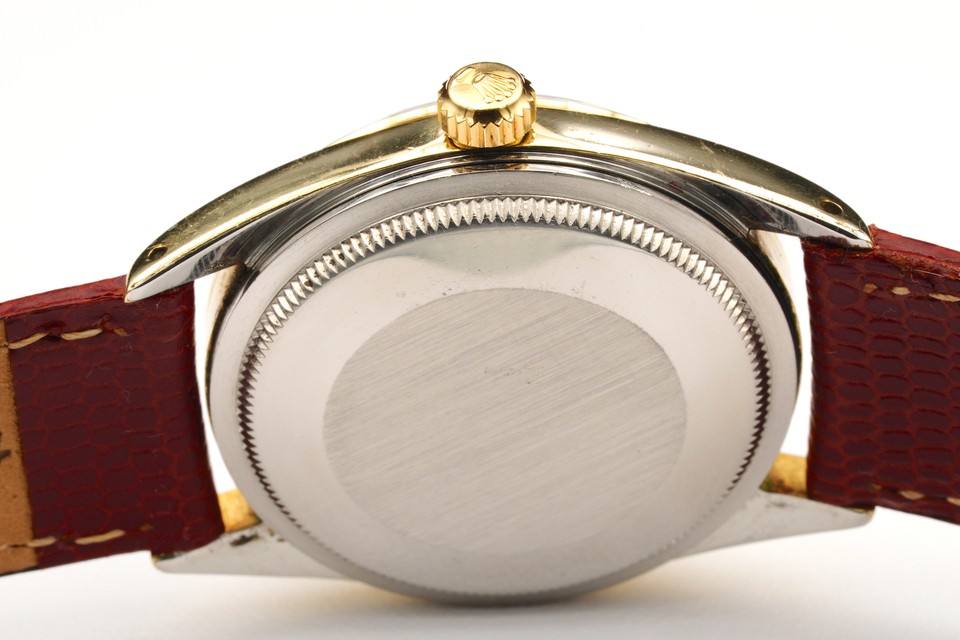 Vintage Rolex Date 1550 Mens 14K Gold Shell Watch Gold Mosaic Dial ...