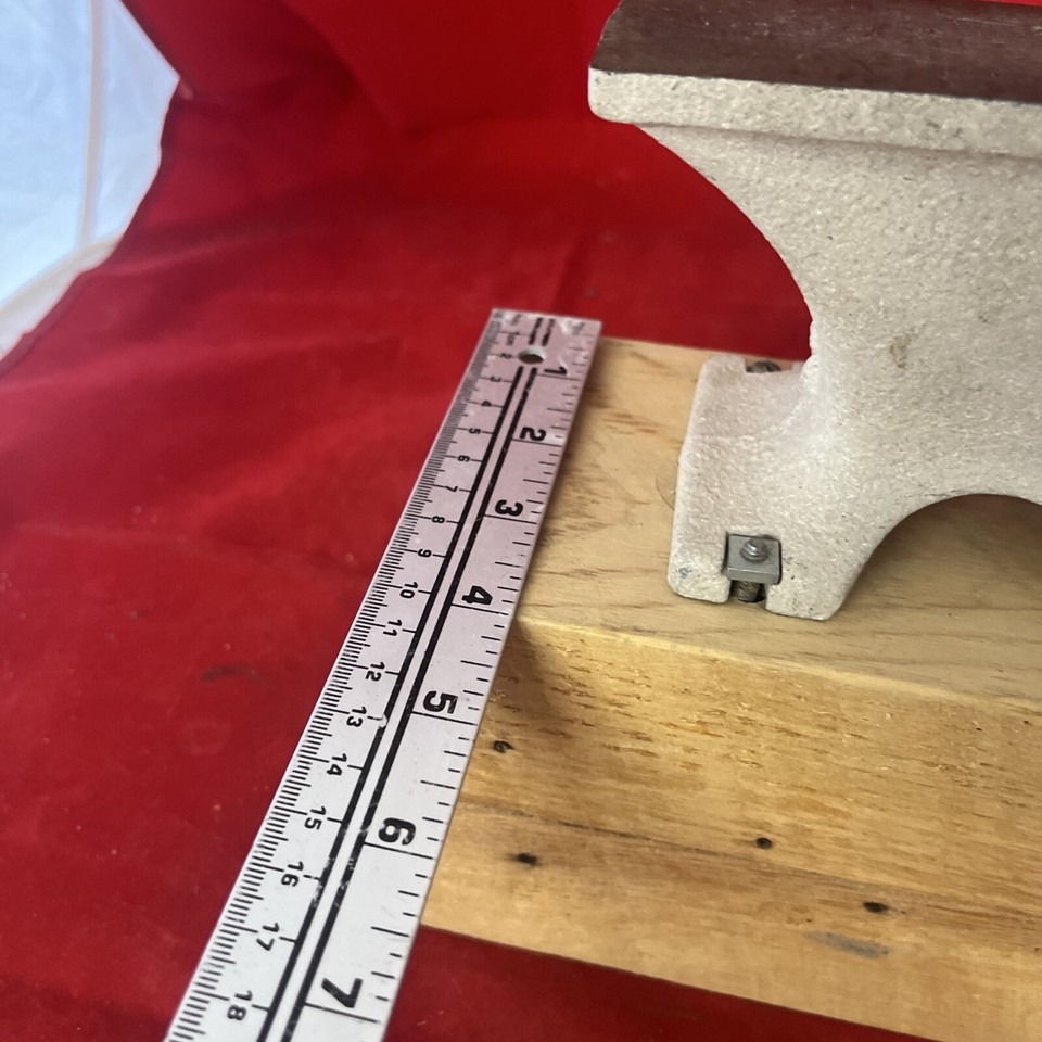 Cast Iron Crafts Jewelers Hobby Anvil Steel Mounted To Wood Block 10lb ...