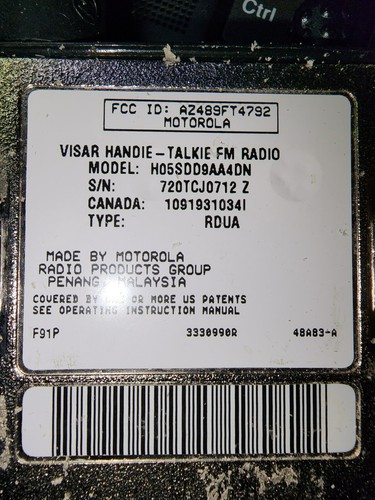 Motorola Visar Radios with chargers (used) UHF | eBay