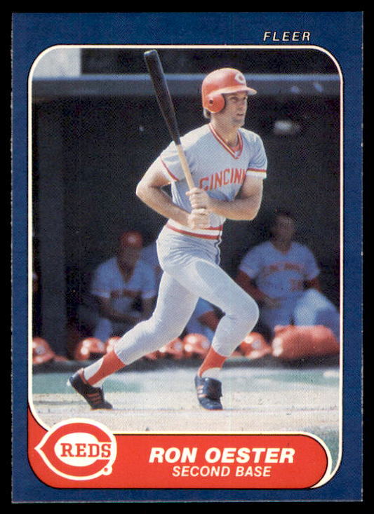 1986 FLEER BASEBALL CARD CINCINNATI REDS #183 RON OESTER | eBay