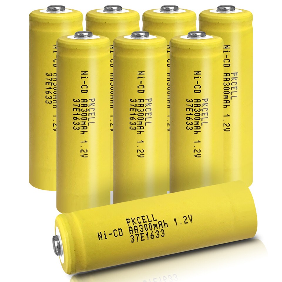 Rechargeable AA AAA NICD Batteries 1.2V 300mAh-2800mAh for Garden Yard ...