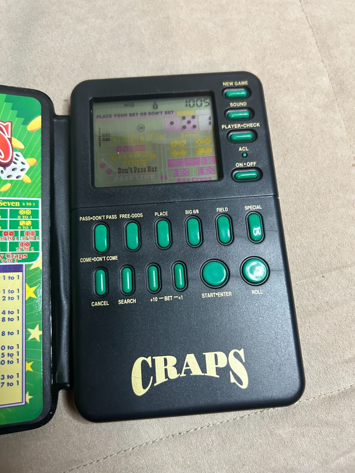 Vintage Craps Electronic LCD Hand Held Game Radio Shack | eBay