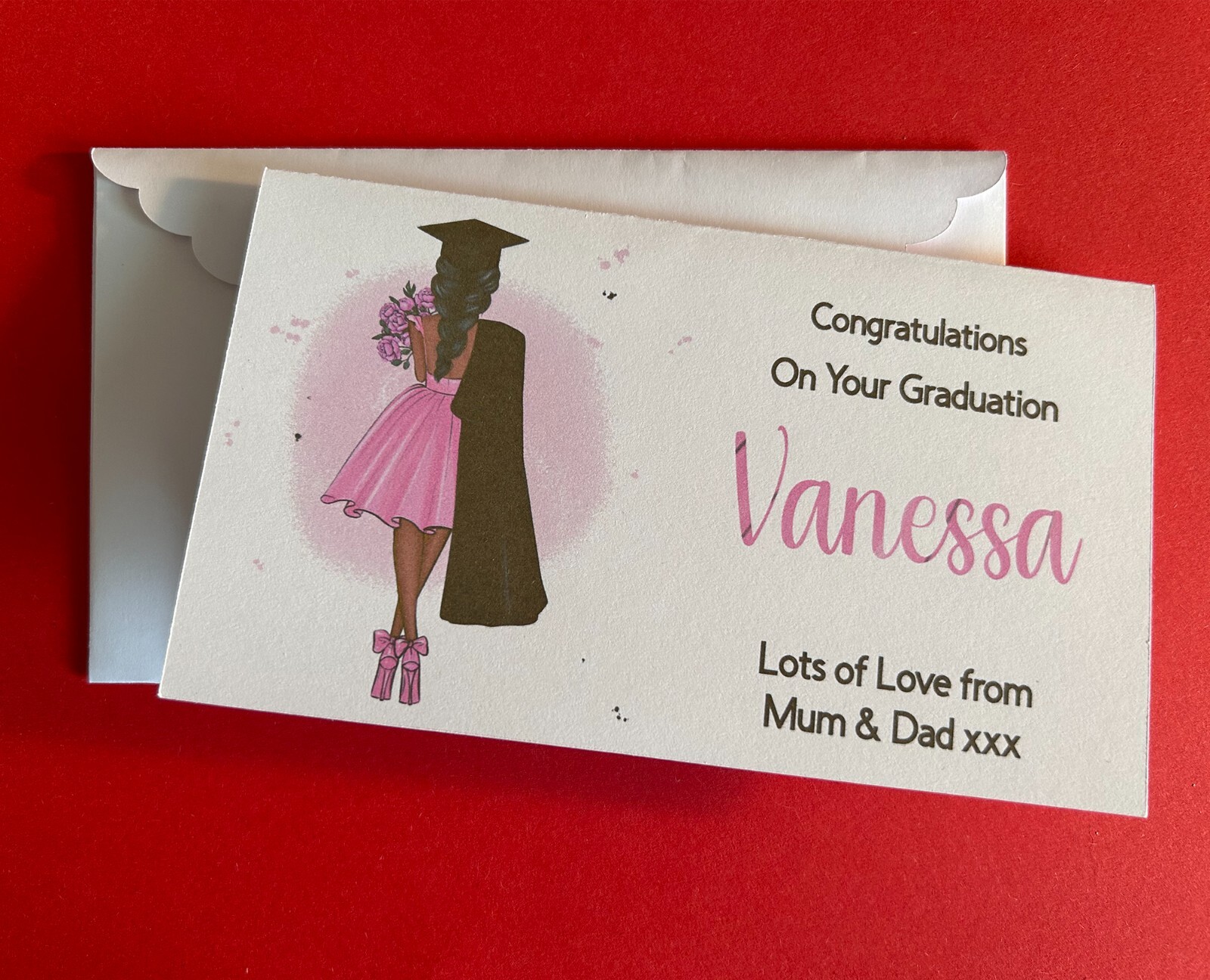Personalised Graduation Money Card Envelope Wallet Gift / Voucher ...