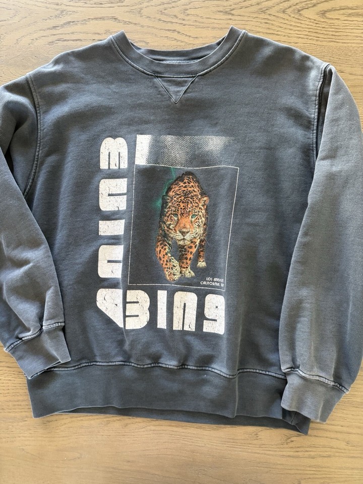 Anine Bing Wild Cat Leopard Sweatshirt Popular Sold Out Style Size ...