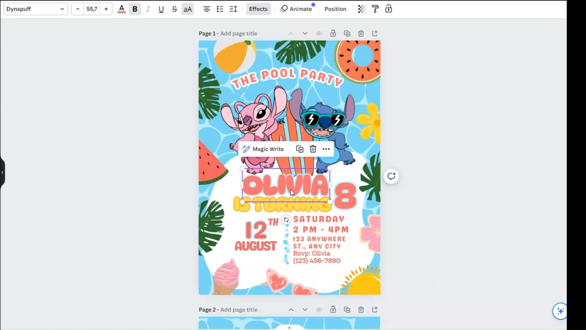 S Hopkins Printable Pool Party Invitations 10+ Best Pool Party