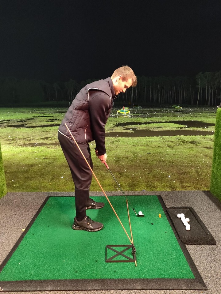 Golf Swing Plane Alignment Training Practice Aid Plate Stick Holder | eBay