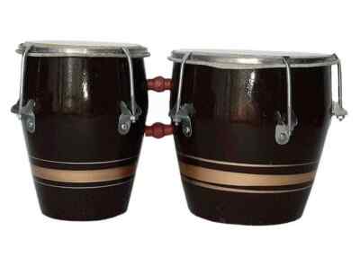 Musical Percussion Wooden Bango Drum Professional Bongo Set Natural ...