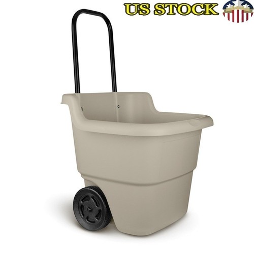 Multi-Purpose Garden Cart Rolling Lawn Transport Durable Resin Yard ...