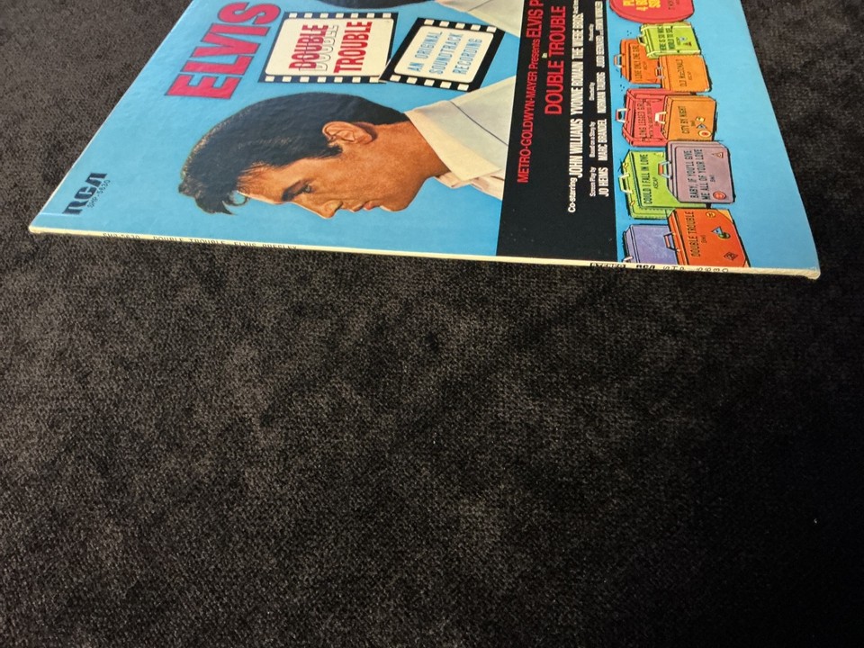 ELVIS PRESLEY LP SHP-5630 DOUBLE TROUBLE JAPAN ORIGINAL ORANGE LABEL ...