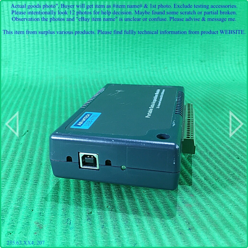 ADVANTECH USB-4750 Portable Data Acquisition Moduleas photo,sn:3313 ...