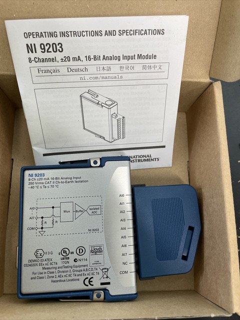 National Instruments NI 9203 8-Channel Analog Current Input Module ...