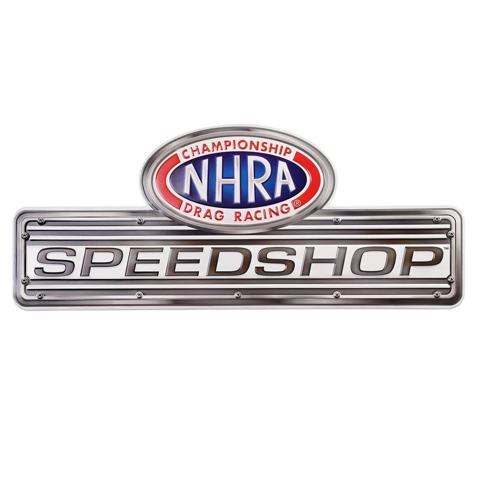 NHRA Speeedshop Championship Drag Race Embossed & Shaped Metal Sign | eBay