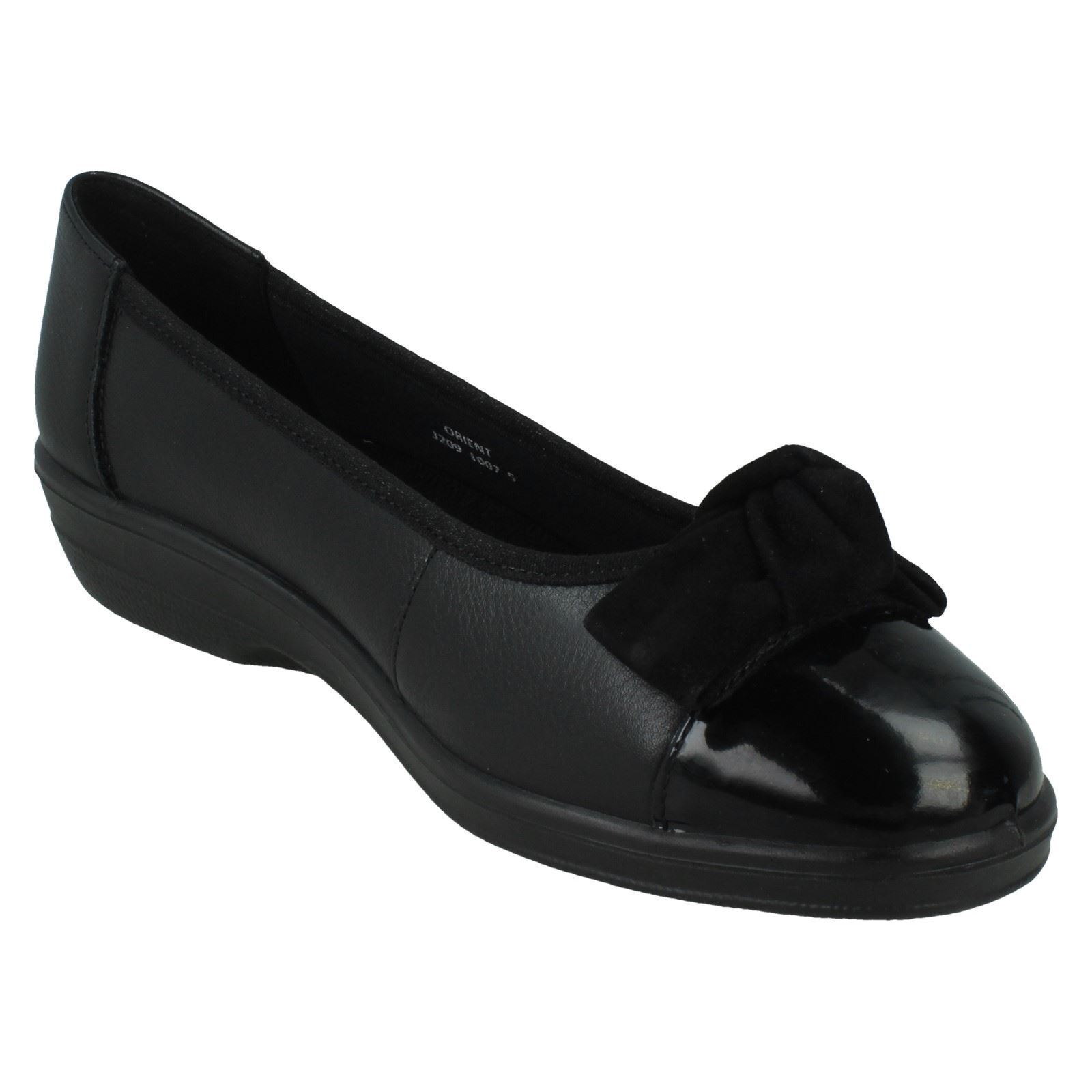 LADIES PADDERS ORIENT BLACK WIDE FITTING CASUAL SHOES | eBay