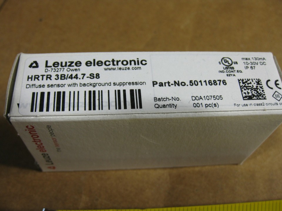 Leuze Electronic HRTR 3B/44.7-S8 Diffuse Sensor Background Suppression ...