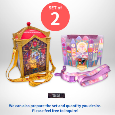 Beauty and the Beast & It's a Small World Popcorn Bucket Set Tokyo ...