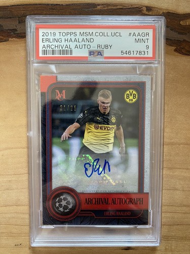 2019-20 Topps Museum Collection UCL - Archival Autographs Erling ...