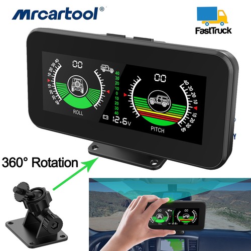GPS Off-road Digital Inclinometer Guage Tilt Indicator Angle Level ...
