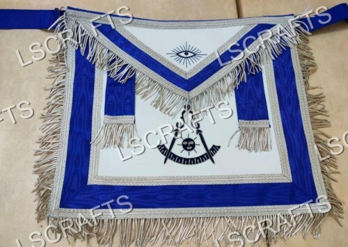 Masonic Regalia Past Master Hand Embroidered Apron | eBay