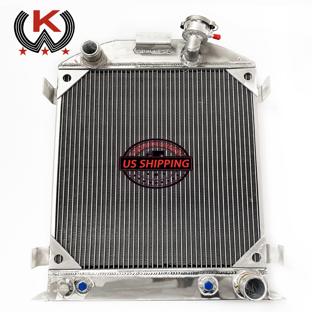 17" Aluminum Radiator for Ford 1932 Chopped Hot Rod W/Chevy 350 V8 ...