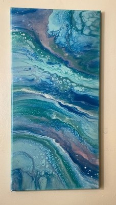 "Quick Flipz" 10 x 20 Acrylic Painting by Love Pours by Drea | eBay