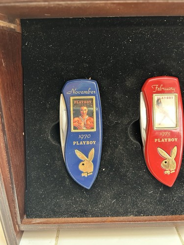 Playboy Set of 4 Franklin Mint Knightstone Collection 2 Blade Pocket ...