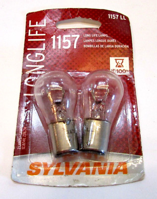 Two Pack New Vintage Sylvania 1157 LL Long Life Auto Mini Light Bulbs ...
