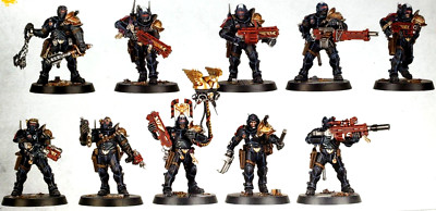 10 Adeptus Arbites Exaction Kill Team, NO Cyber-Mastiff Warhammer 40K ...