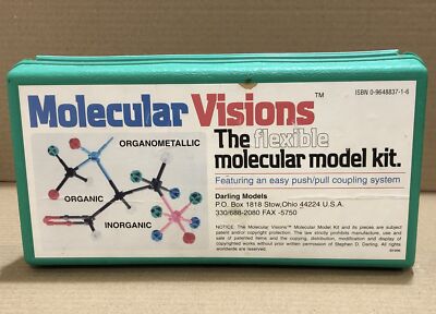 Molecular Visions Organic Chemistry Flexible Model Kit, Inorganic ...