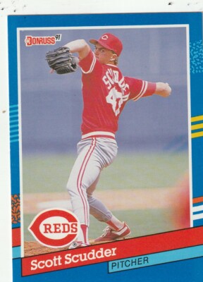 FREE SHIPPING-MINT-1991 Donruss Scott Scudder #265 REDS PLUS BONUS ...