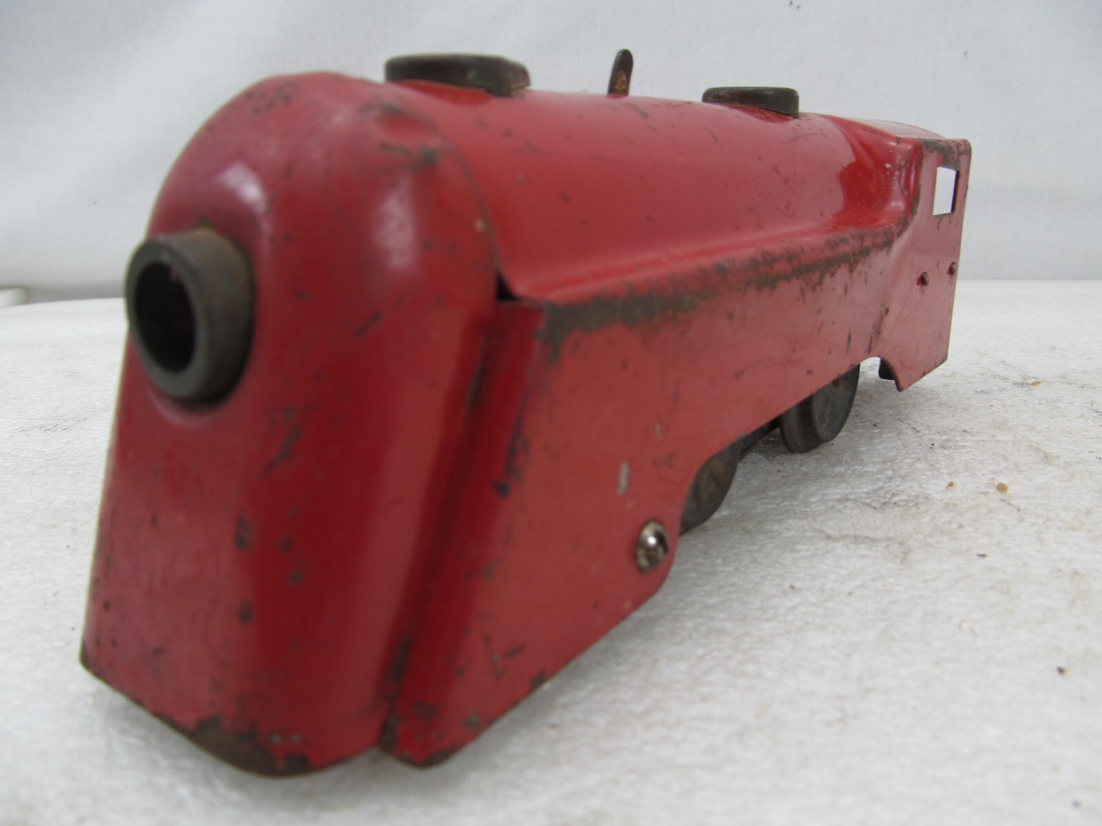 Marx Trains Prewar Red Commodore Vanderbilt Wind Up Steam Locomotive ...