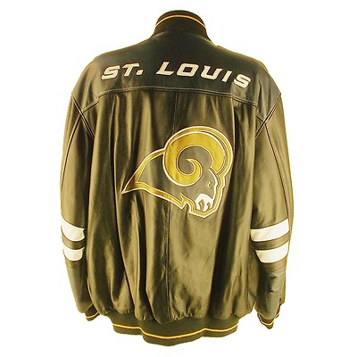 NFL ST LOUIS RAMS LEATHER BOMBER JACKET LA34640R | eBay