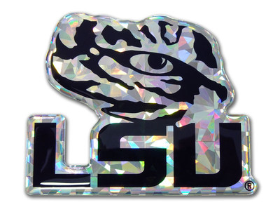 louisiana state lsu tigers tiger eye silver reflective domed logo vinyl ...