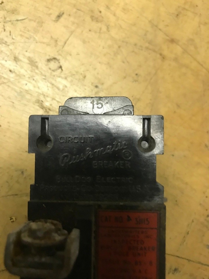 P115 PUSHMATIC 1P 15 120/240V CIRCUIT BREAKER FREE SHIPPING | eBay
