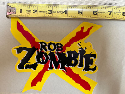 VINTAGE ROB ZOMBIE HUGE STICKER 6”X6” UNUSED BRAND NEW | eBay