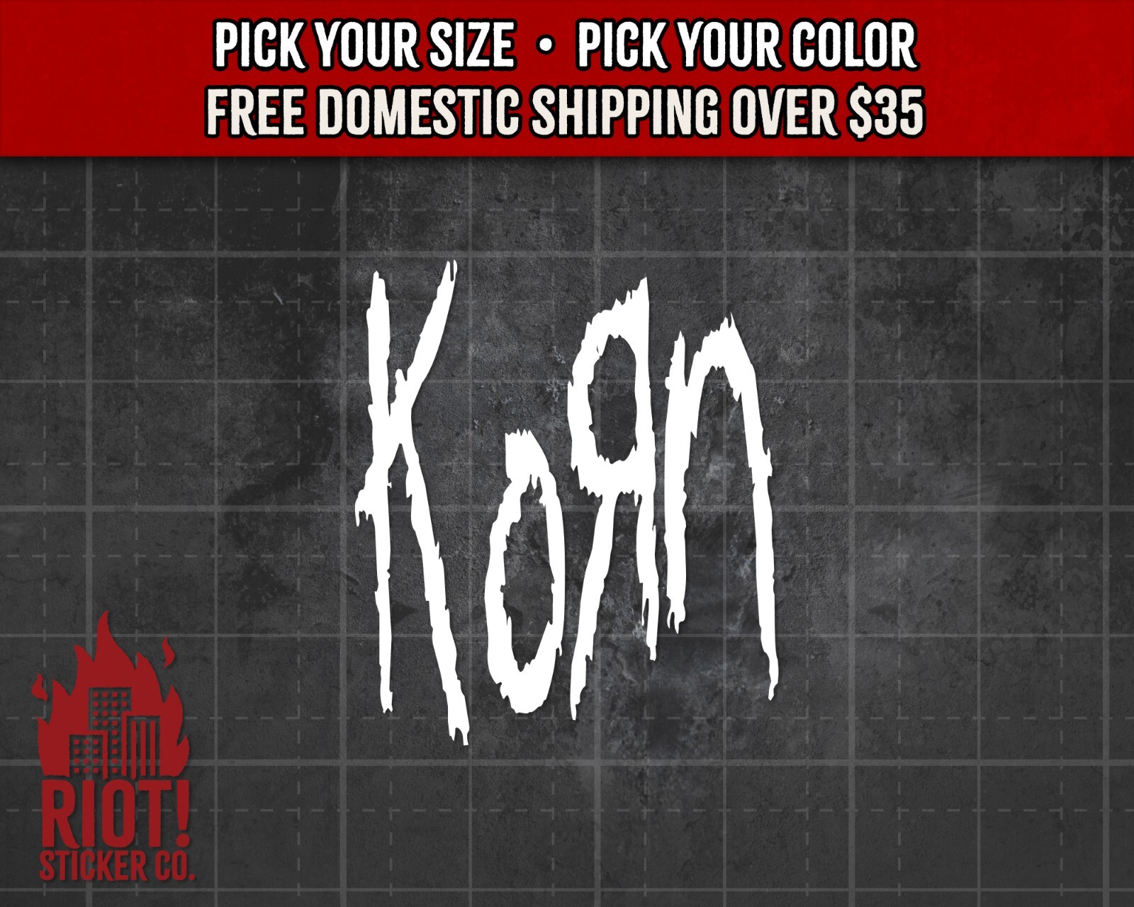 Korn Decal for Car Sticker for Laptop Window Nu-Metal | eBay