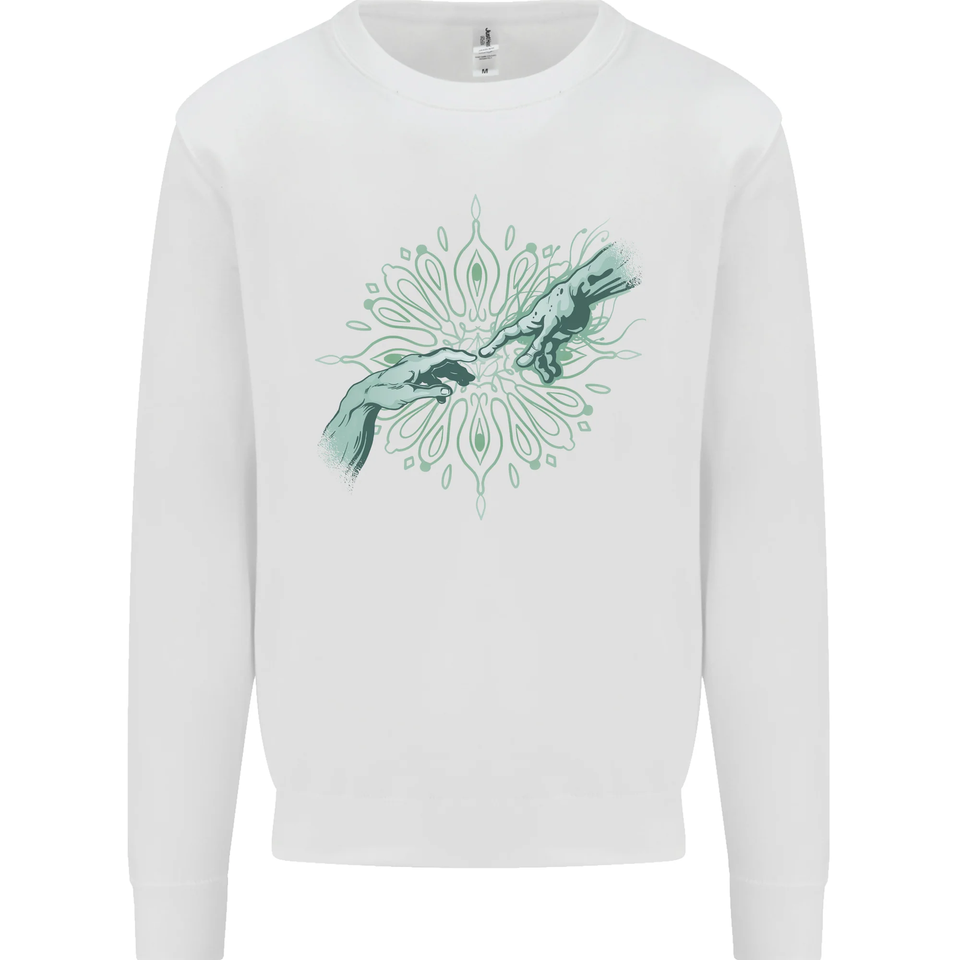 Alien Creation of Adam Parody UFO Mens Sweatshirt Jumper | eBay