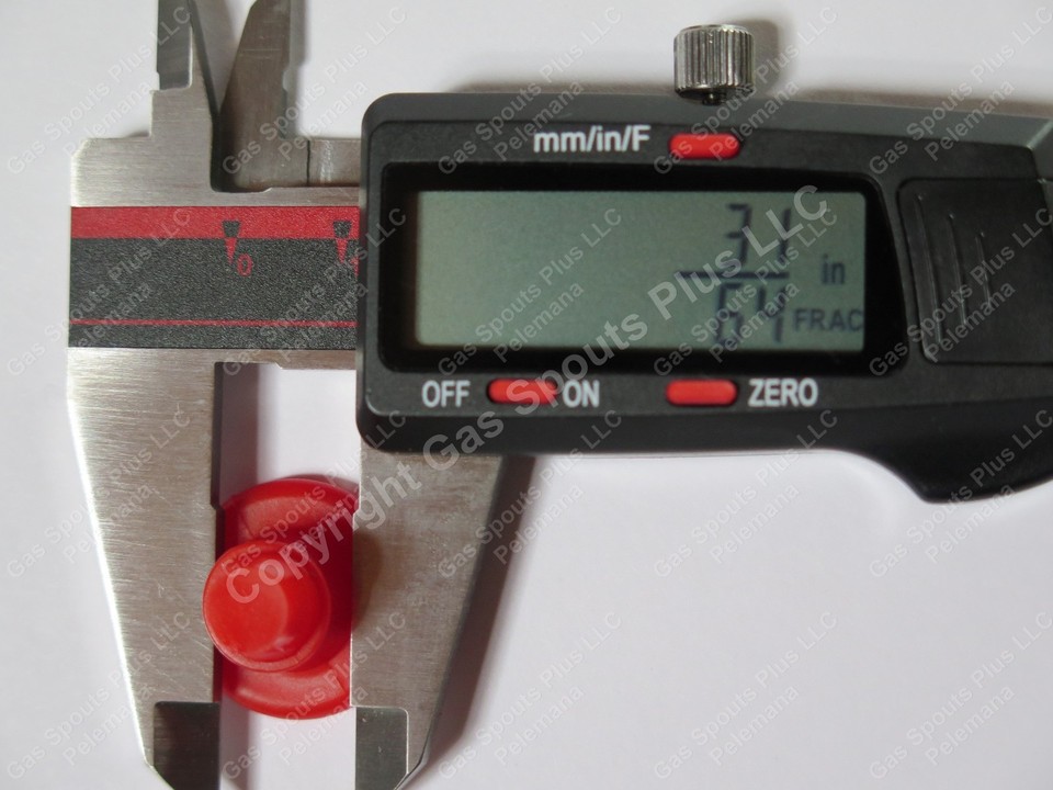 3-Pk RED AFTERMARKET EAGLE SPOUT PLUGS fits Rigid & Rubber Eagle Gas ...