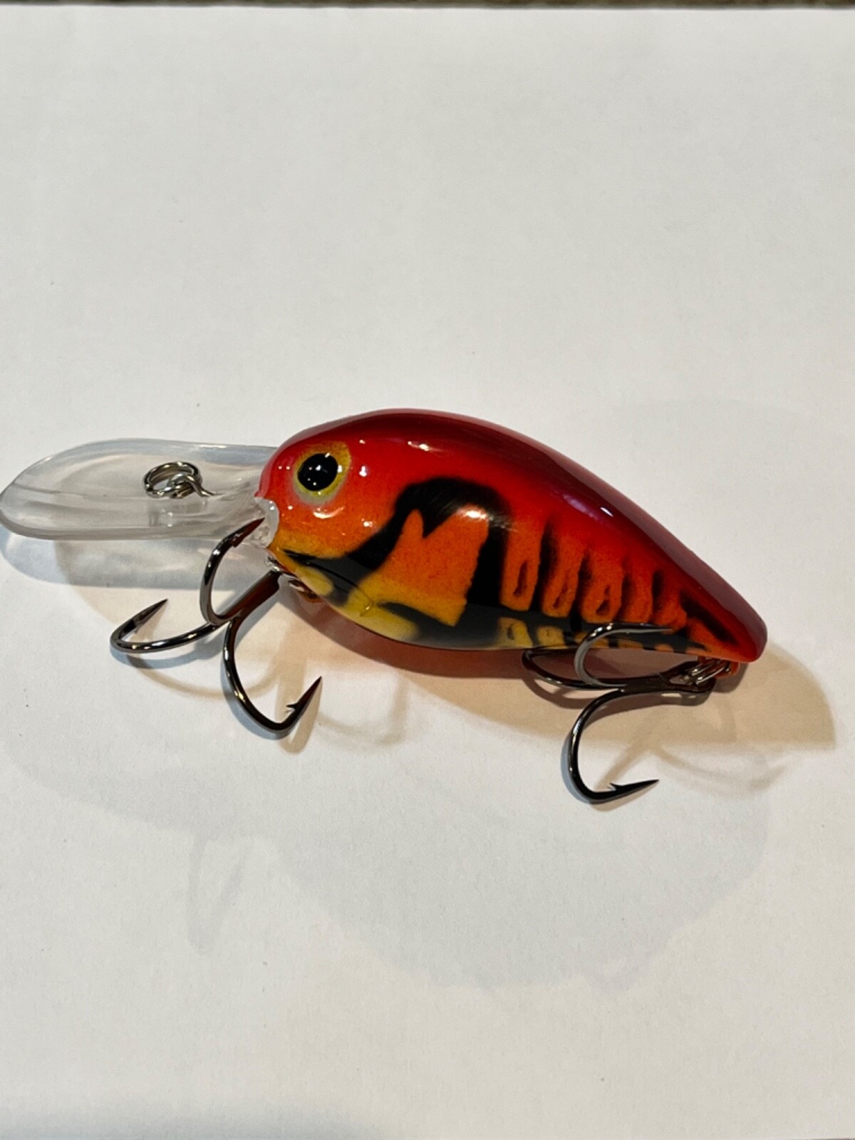 Custom Painted Wiggle wart (Red HOT Craw) | eBay