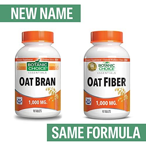 Oat Fiber - Natural Dietary for Digestive - Women and Men - 90 (1000mg ...