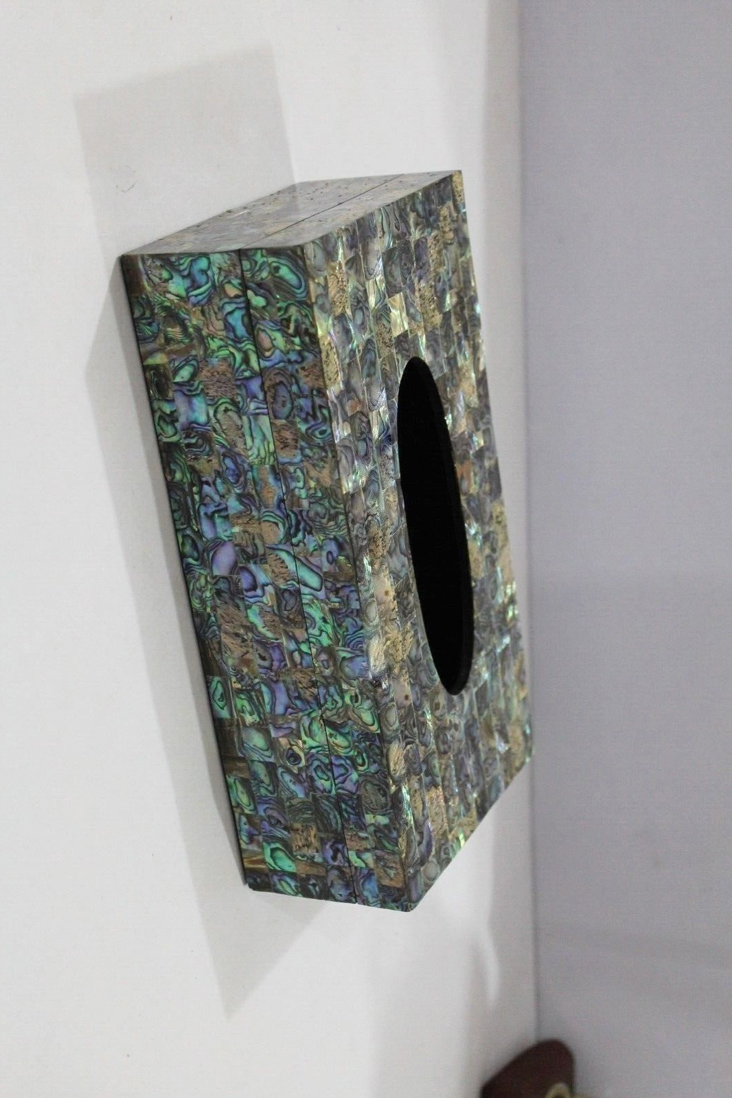 6"x10'' Green Mother of Pearl Tissue Box Mosaic Inlay Restaurant Decor ...