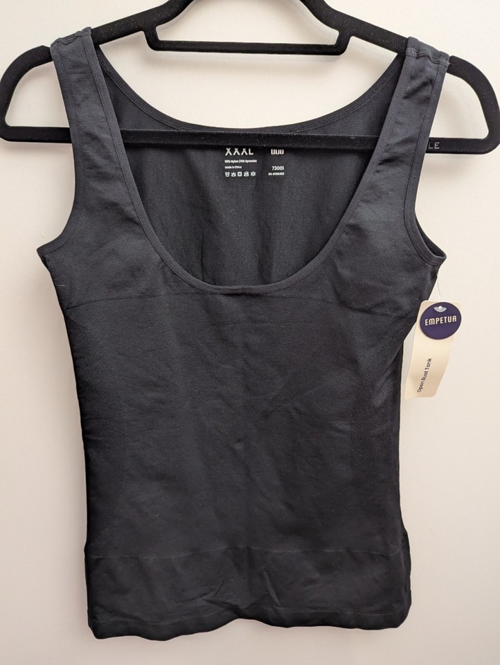 Empetua by shapermint Women's Size 3XL Black Round Neck Control Tank ...
