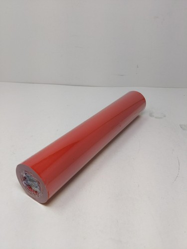 Red Htv, 12" X 25ft Red Iron On Vinyl Roll, Compatible With Cricut All ...